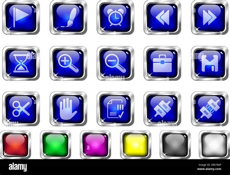 Toolbar And Interface Icons Stock Vector Image And Art Alamy