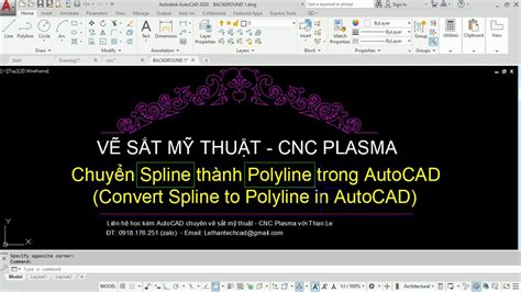 Chuyển Spline thành Polyline trong Autocad Convert Spline to Polyline in Autocad YouTube