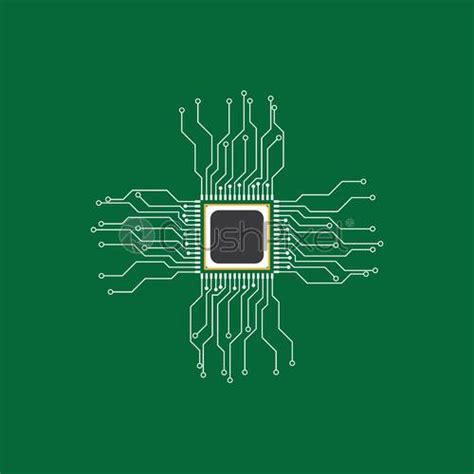 Circuit Processor Symbol And Icon Stock Vector 2776332 Crushpixel
