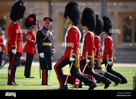 King Charles Iii Colonel In Chief Of The Coldstream Guards Presents