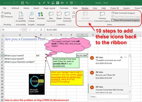 Mrexcel Do You Use Excel Comments To Add Tips For
