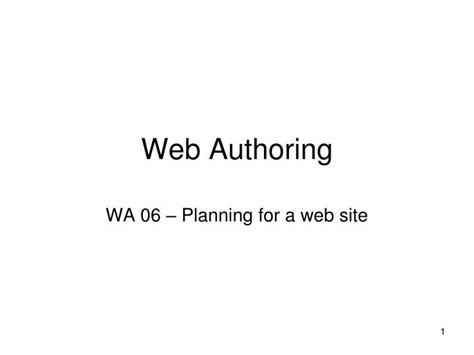 Ppt Web Authoring Powerpoint Presentation Free Download Id3360045