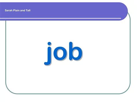 PPT Job PowerPoint Presentation Free Download ID