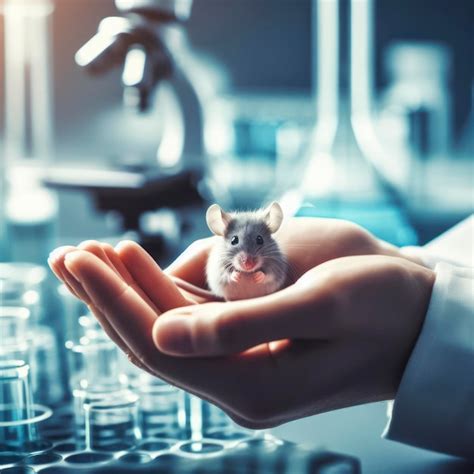 Premium Ai Image Hand Of Scientist Holding A Small Mouse For