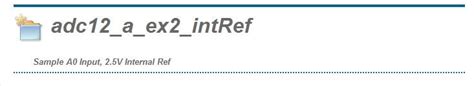 Driverlib And 25v Reference Selection For Adc12 Msp Low Power