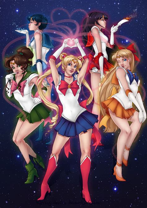 Sailor Scouts By Kinky Chichi On Deviantart