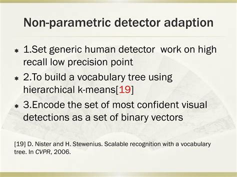 Ppt Detection By Detections Non Parametric Detector Adaptation For A Video Powerpoint
