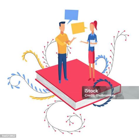 한국어 새로운 언어를 배우는 사람들 원격 교육 온라인 학습 과정 개념 책 만화 캐릭터를 읽는 학생들 외국어 교육 벡터