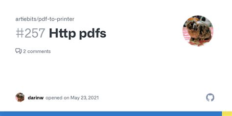 pdfs · issue 257 · artiebits pdf to printer · github