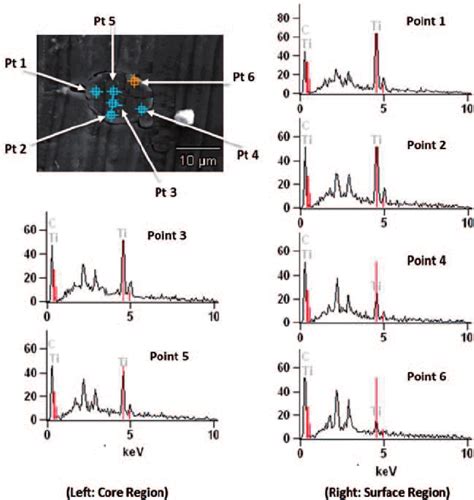 Secondary Electron Cross Section Image And Electron Microprobe Analysis Download Scientific