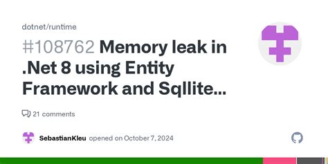 Memory Leak In Net 8 Using Entity Framework And Sqllite Net Android