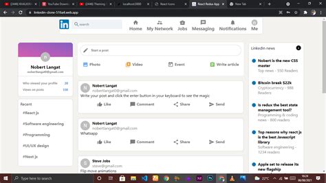 Github Nobert167linkedin Clone This Is Linkedins Website Clone This Web Application Was