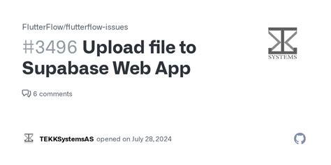 Upload File To Supabase Web App · Issue 3496 · Flutterflowflutterflow Issues · Github