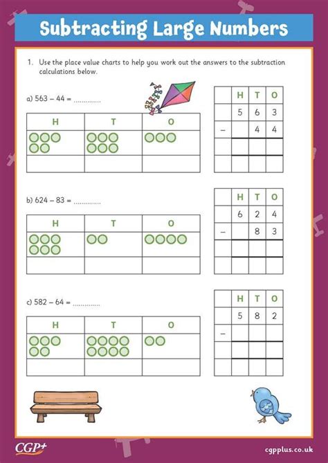 Subtracting 2 Digit Numbers From 3 Digit Numbers Year 3 Cgp Plus