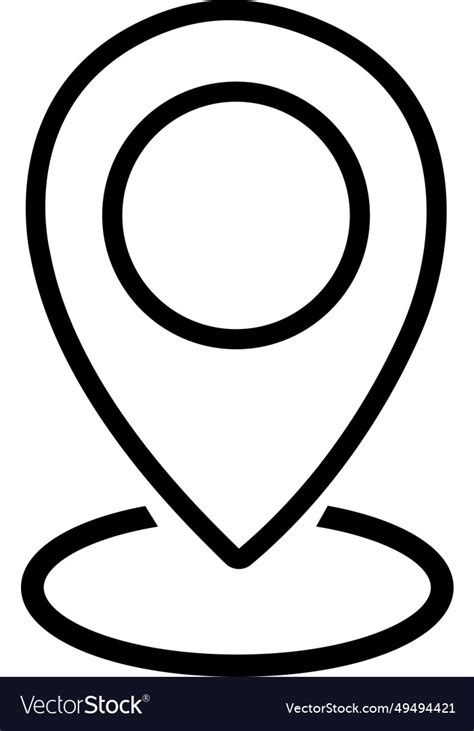 Map Pin Location Icon Modern Markers Royalty Free Vector