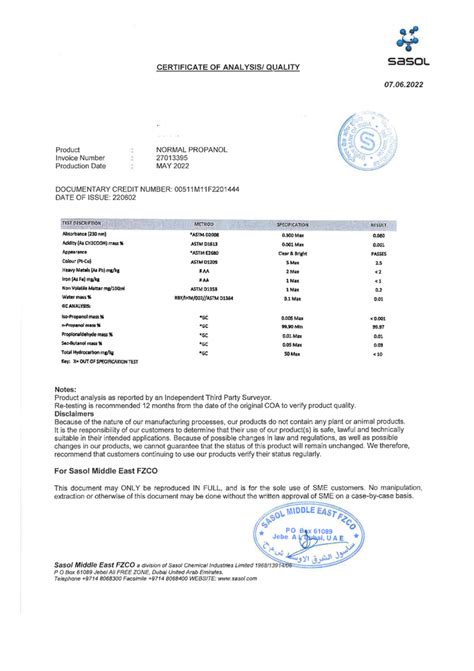 N Propanol Chemical At ₹ 103litre Propyl Alcohol In Vasai Virar Id