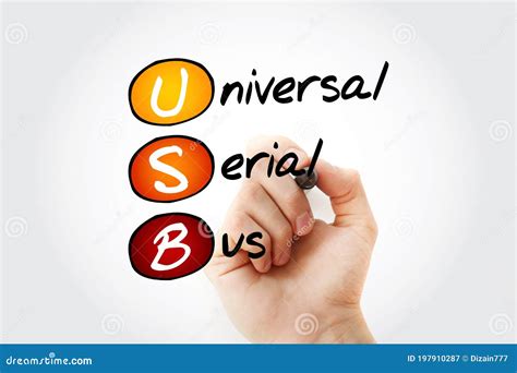 USB Universal Serial Bus Acronym Stock Image Image Of Electric Hardware