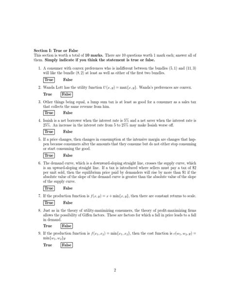 Econ 301 Past Final Exams With Solutions Pdf Production Function Demand