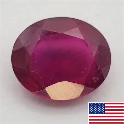 Glass Filled Ruby Etsy