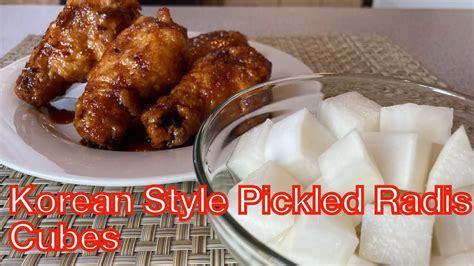 Korean Style Pickled Radish Cubes Super Easy Recipe For Bonchon Style