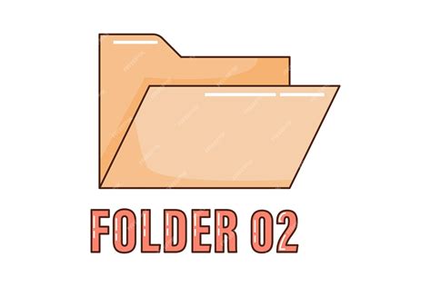 Premium Vector File Folder Interface Sticker Design