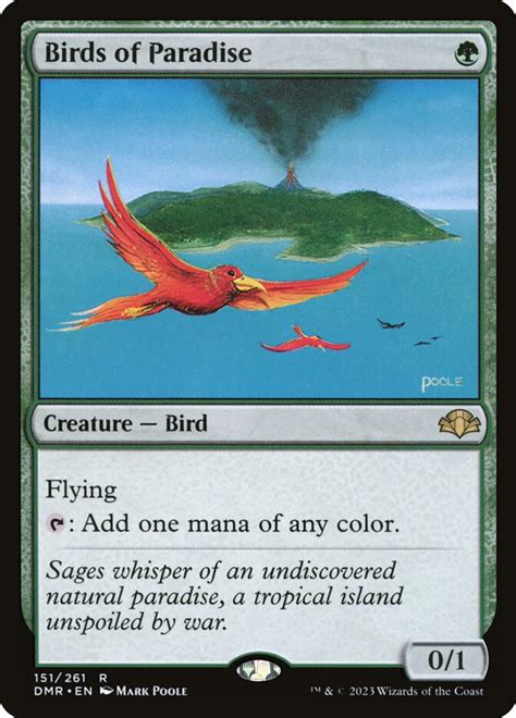 Birds Of Paradise Dominaria Remastered Mtg Print