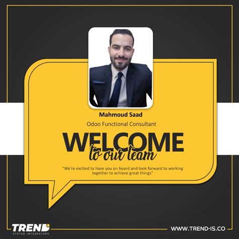 we re excited to announce that mahmoud saad has joined our company as odoo functional consultant