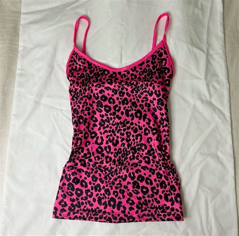 Pink Leopard Tank Top Pink Cheetah Print Clothes Y2k Hot Pink Zebra