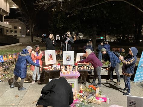 Greensboro Residents Gather Downtown For A Vigil For Renee Nicole Good
