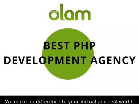 Ppt Best Php Development Agency Powerpoint Presentation Free