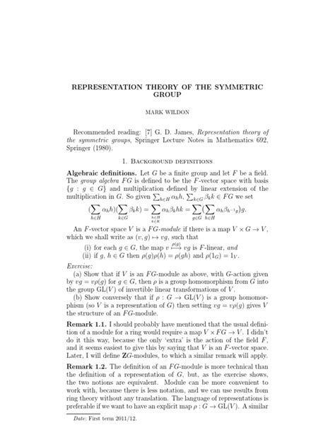 Group Theory Pdf Group Representation Group Mathematics
