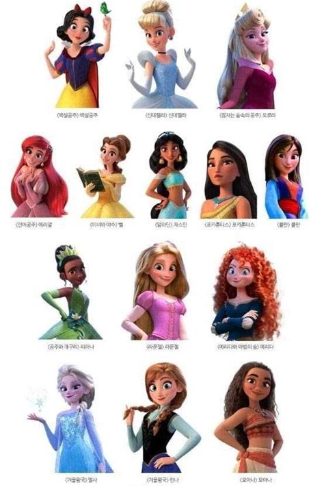 디즈니 콜라주 디즈니 디즈니 공주 사진