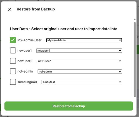 Backup Restore Emby Documentation