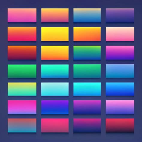 smooth beautiful gradient set for websites and app ui premium ai
