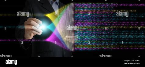 big data and data science concepts a man is computing analysing and