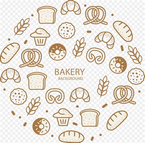 卡通可爱面包花纹png图片素材下载图片编号yjvdbpee 免抠素材网