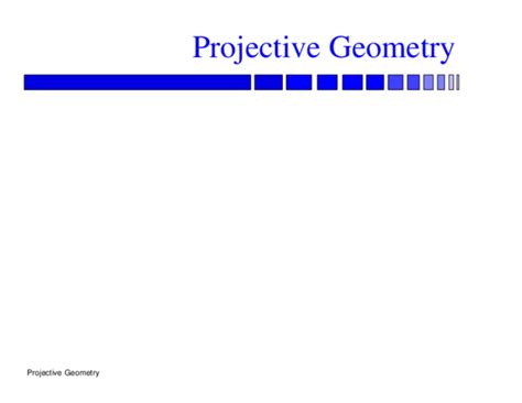 Pdf Projective Geometry