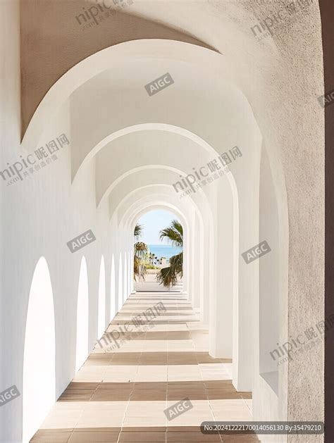 Ai创作图长廊拱门 地中海走廊 拱门过道 弧形垭口 拱门长廊 拱门廊道 拱形门长廊 拱形廊 走廊拱门 拱形连廊 拱门走道 极简拱形走廊 白色拱门建筑 拱形长廊 拱门通廊 昵图网