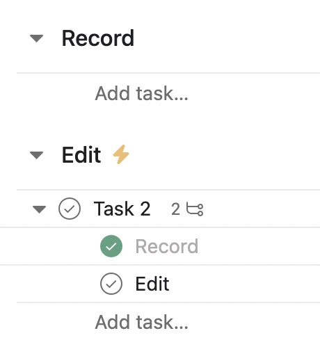 Rule Trigger For Subtasks Complete With Task In A Section Tips And Tricks Asana Forum