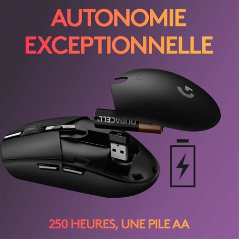 Souris Gamer Sans Fil Logitech G305 Zone Affaire