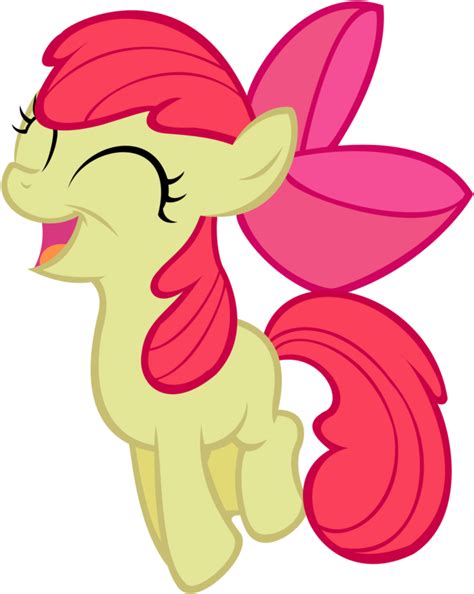 Apple Bloom Eyes Closed Happy Open Mouth Safe Mlp Apple Bloom