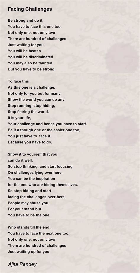 Famous Short Poems About Life Challenges