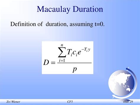 Macaulay Duration