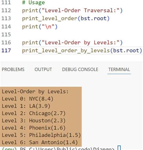 Print A Binary Search Tree In Python