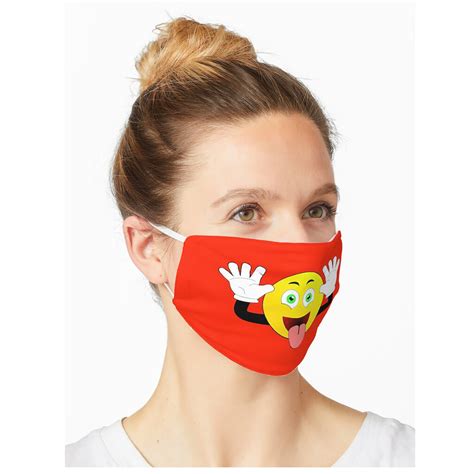 Funny Emoji Face Cover Happy Face 2020 Face Mask Face Cover Pattern 203