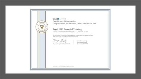 Linkedin Learning Certificates Of Completion Skills Ppt