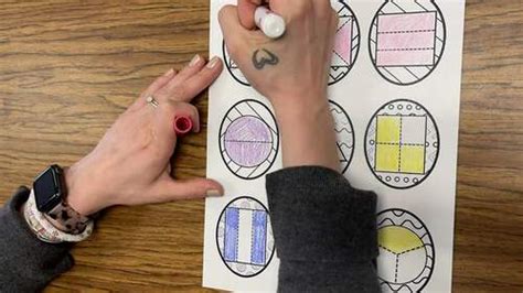 Easter Math Craft Fraction Baskets By In Second With Sandy Tpt