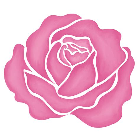 Pink Rose Flower Drawing Illustration 13168261 Png