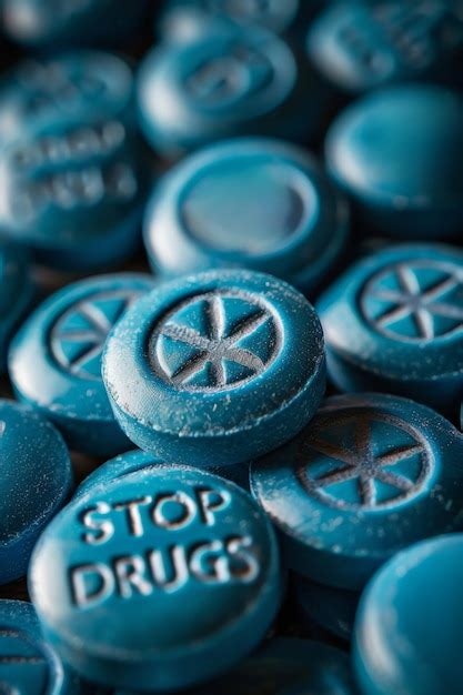 Free Photo Tablets And Pills Of Different Colors With Stop Drugs Text