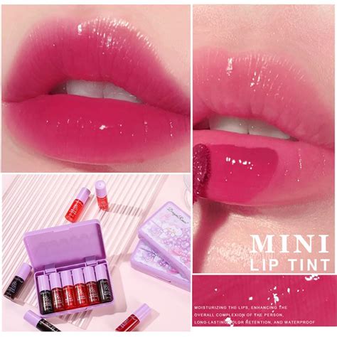 6 Colors Lip Tint Stain Korean Lip Gloss Matte Velvet Lip Tint Natural